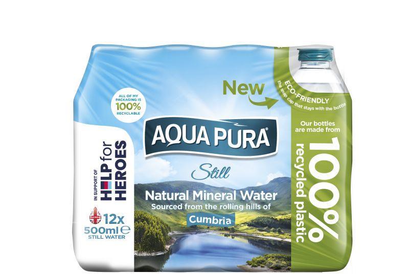 Aqua Pura launches recyclable bottle with new shape and integrated cap ...