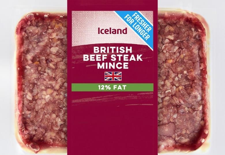 Vacuum-packed beef and pork mince from Iceland to reduce plastic waste ...