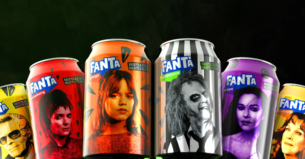 Beetlejuice-themed Fanta cans released for Halloween and movie ...