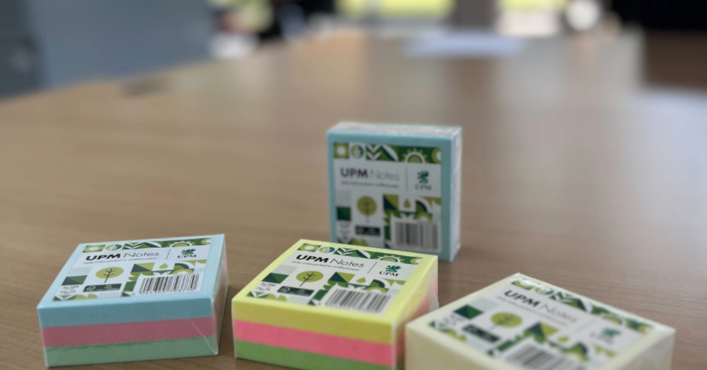 UPM wraps sticky notes in transparent, recyclable paper to reduce CO2 ...