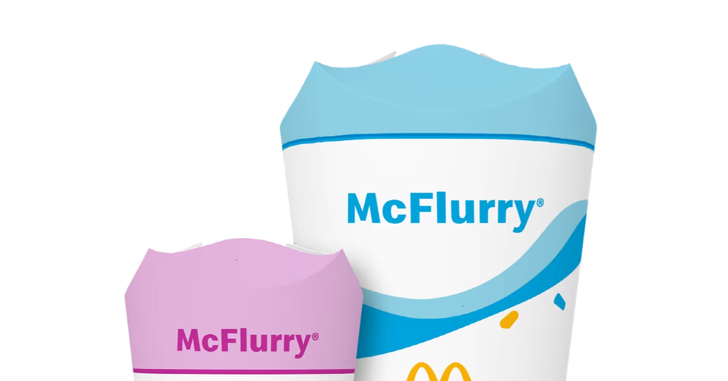 McDonald’s introduces four-flap McFlurry cups to boost packaging ...