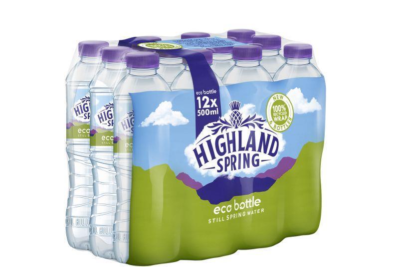 Highland Spring launches multipack with 100% recycled film | Article ...
