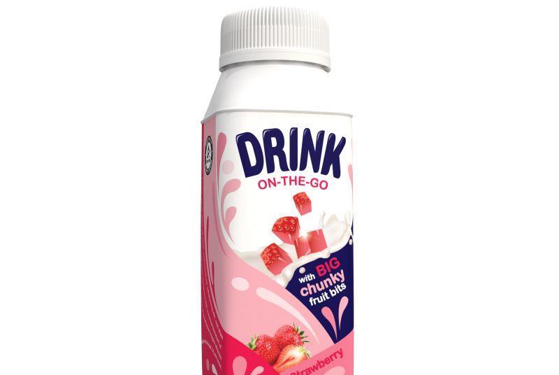 First Ambient Drinking Yoghurt with Large Fruit and Cereal Pieces with ...