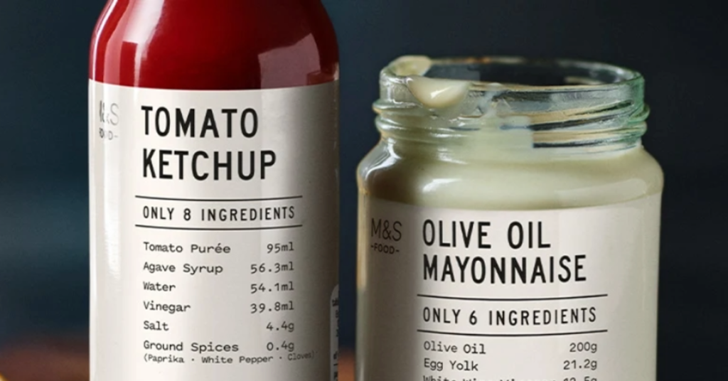 M&S takes on ultra-processed foods with reduced ingredients on front ...