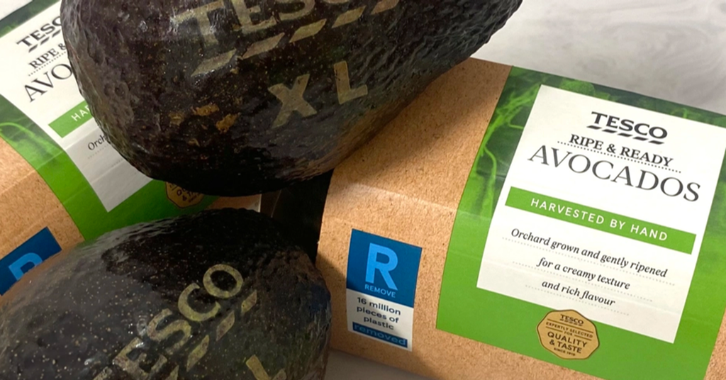 Tesco innovates with laser-etched avocados and cardboard tray trials ...
