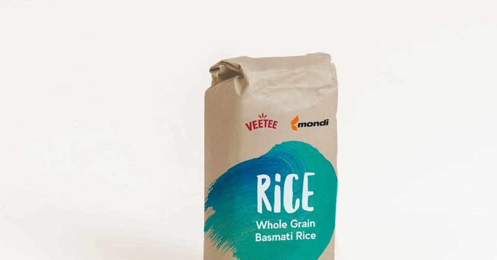 Veetee dry rice packaged in Mondi's kerbside-recyclable paper ...