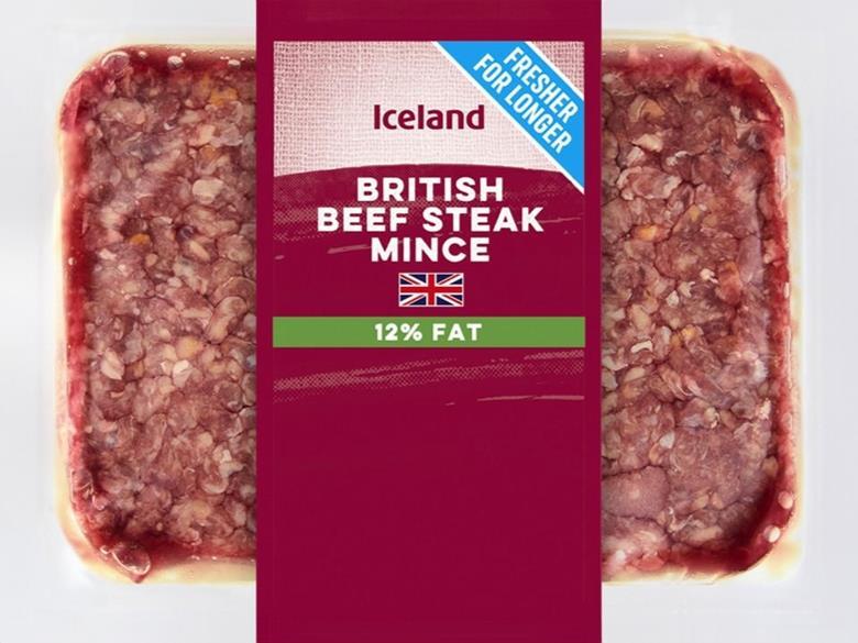 Vacuum-packed beef and pork mince from Iceland to reduce plastic waste ...