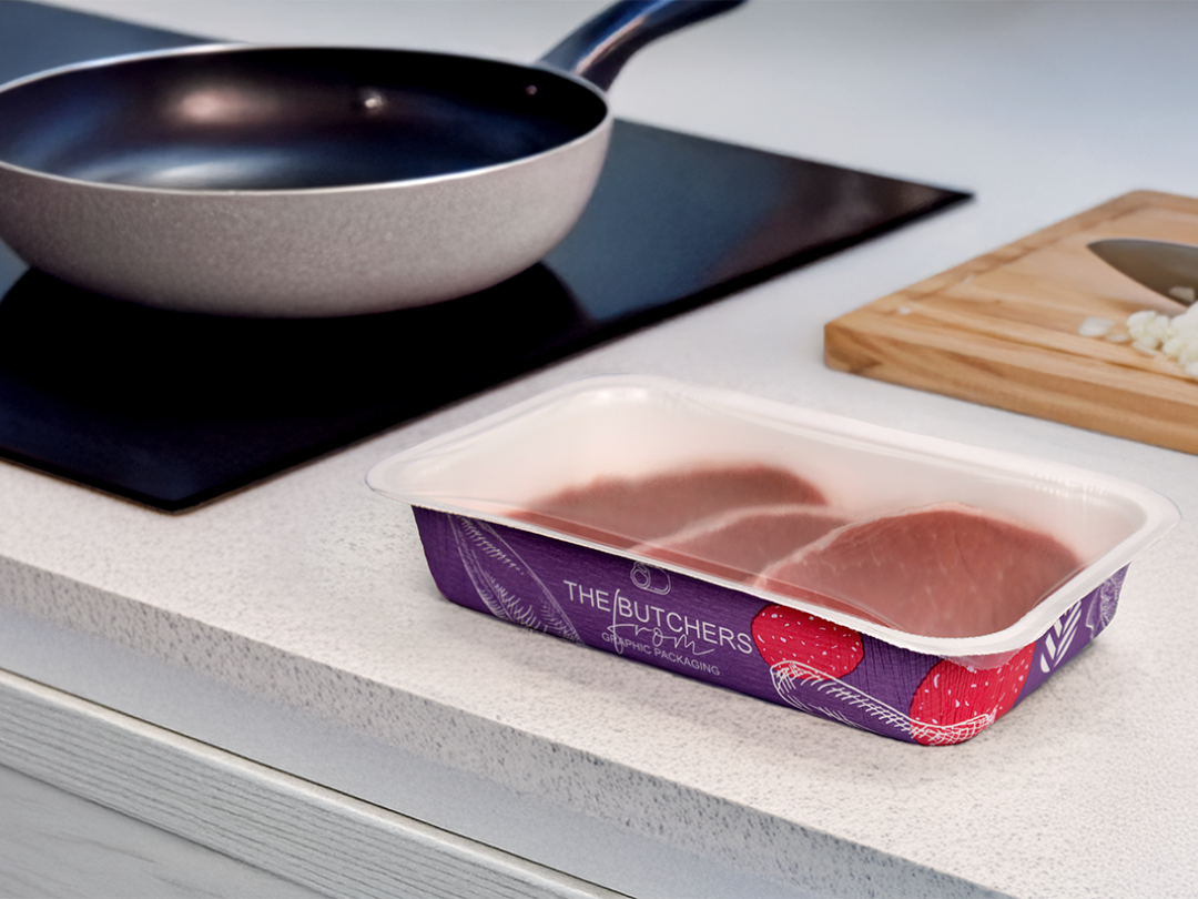 Recyclable paperboard MAP tray for fresh meat revealed by Graphic ...