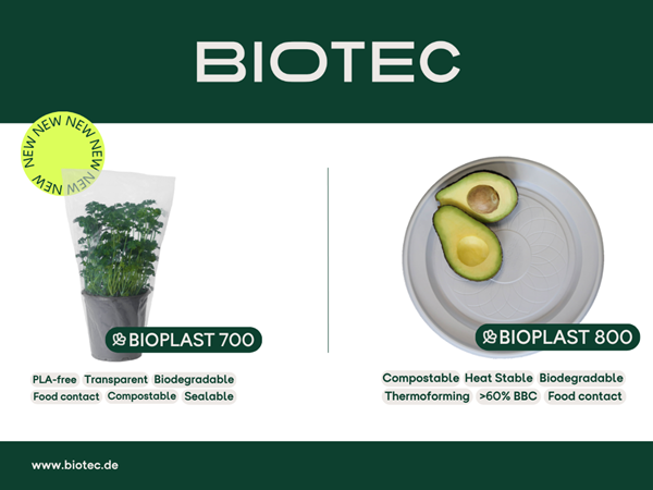 Biotec reveals new grades for food and beverage packaging | Article | Packaging Europe