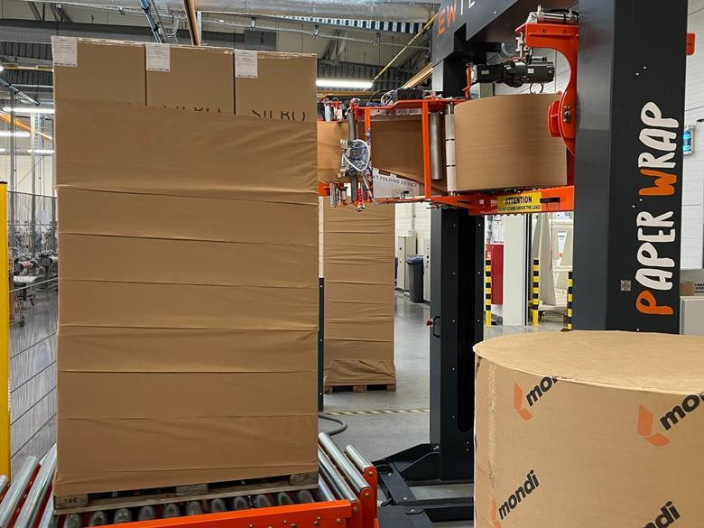 Mondi, Silbo, and EW Technology wrap pallets in paper and install ...