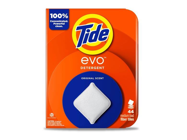 Tide's laundry fibre tile distributed in recyclable paper pack ...