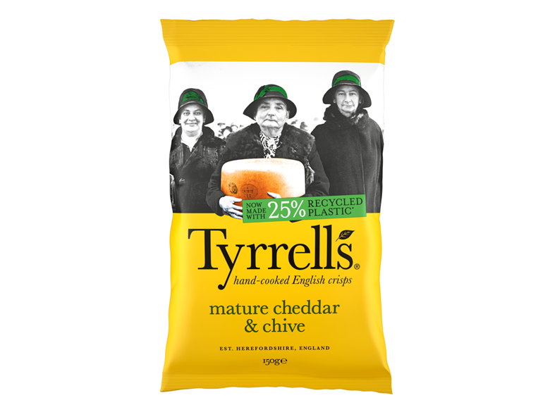 Tyrrells crisps introduces 25% recycled soft plastics in sharing bags ...