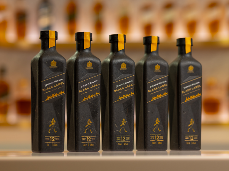 Johnnie Walker trials paper-based whisky bottles behind the bar ...