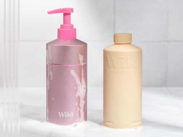Wild and Morrama package liquid cosmetics in aluminium casing and ...