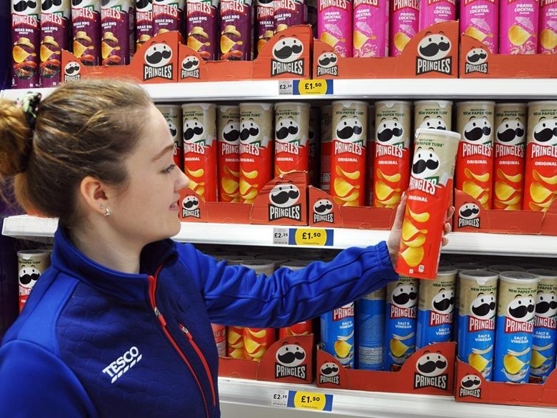 Exclusive at Tesco: paper Pringles tube embraces eco-friendly snacking ...