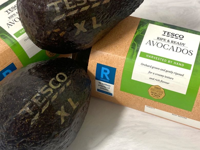 Tesco innovates with laser-etched avocados and cardboard tray trials ...