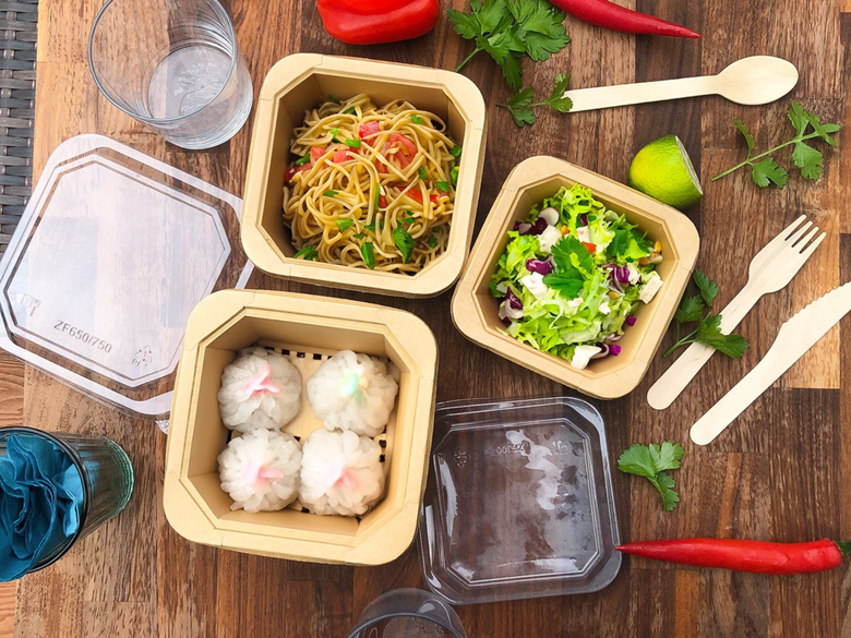 H-Pack introduces octagonal kraft container with PET lid for premium ...